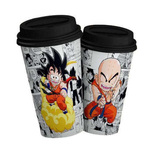 Copo Bucks - Goku X Kuririn - Dragon Ball Classico - Branco - Reverso ...