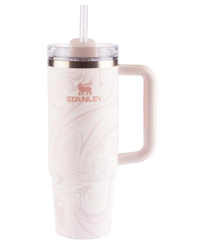 Copo com Canudo Stanley Quencher 2.0 Rosé Quartz Swirl 887ML - STANLEY ...