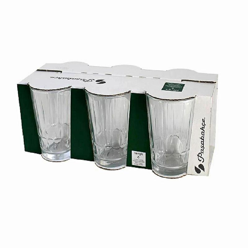 Copo de Vidro Conjunto com 6 Copos Detalhados - Pasabahçe - Copos ...