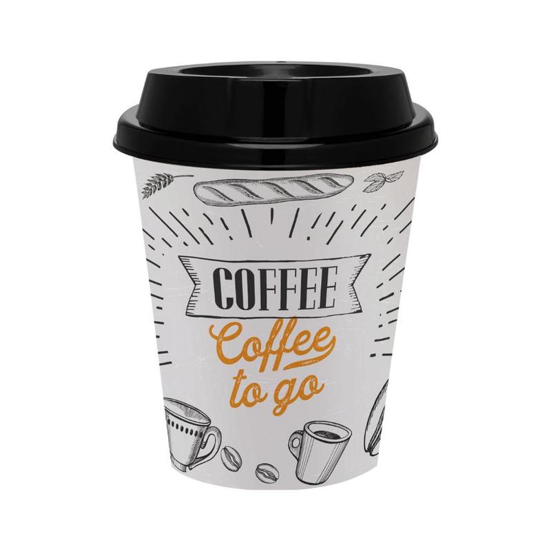 Copo Decorado 360ml Café Chá Bebidas Quente Gelada c/ Tampa - Jaguar - Copos - Magazine Luiza