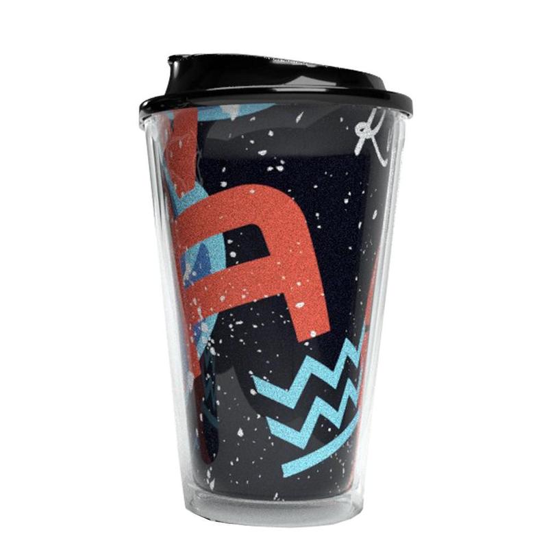 Copo Duplo Bucks KVRA - Space 450ml - Copos - Magazine Luiza