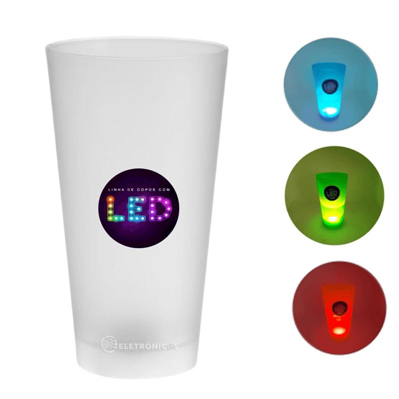 Copo Eko Led Multi Em Plástico Com Sensor Líquido Led RGB 500ml 30071 ...