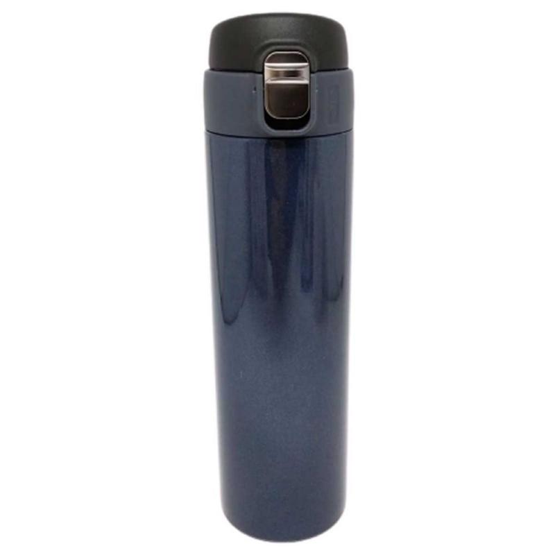 Copo Garrafa Térmica Moderna Preto Aço Inox Vácuo 500ML Mantém a ...