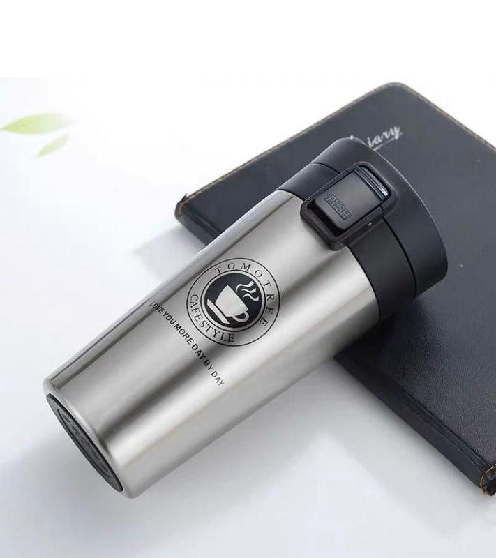 Copo Garrafa Térmica Quente Ou Frio Inox Infusor Café Chá 400ML N59641 ...