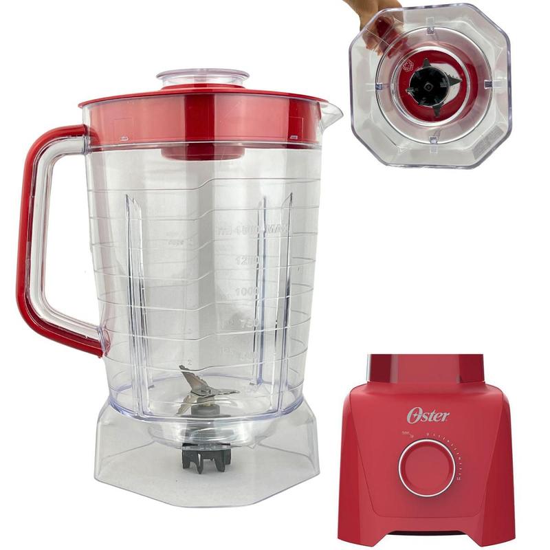 Copo Liquidificador Para Oster Power 1400 Full Oliq610 Vermelho ...