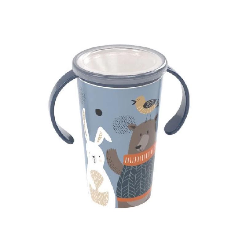 Copo Magic 360º com Alça e Tampa Antivazamento 280ml 8m+ Plasútil ...