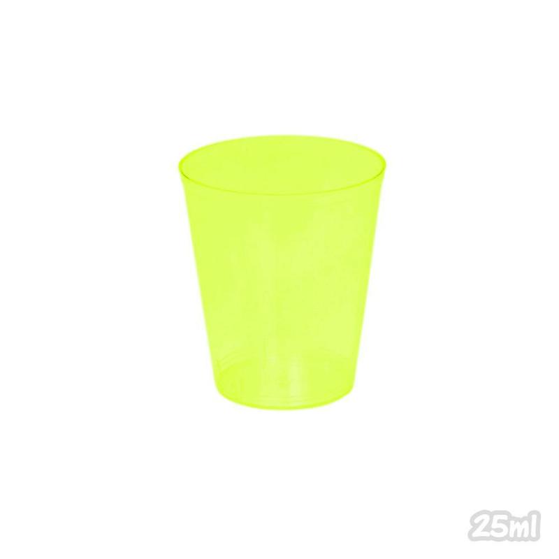Copo Mini 25ml Amarelo Glitter Neon c/10 Clean Wave - Copos - Magazine Luiza
