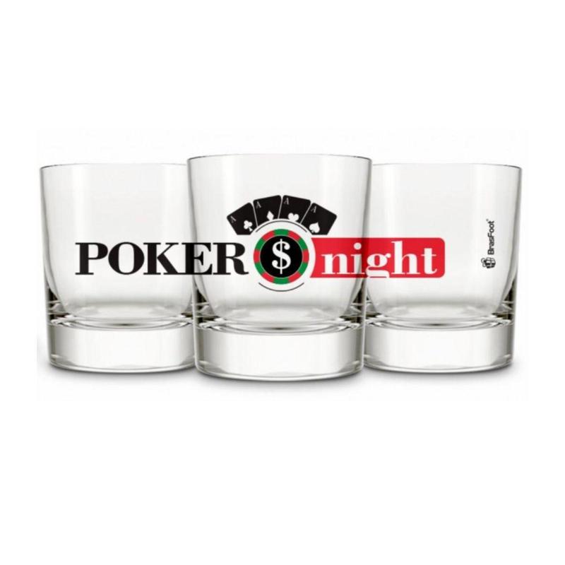 Copo Personalizado Beber Whisky Bebida Vodka Poker 310ml - Brasfoot - Copo de Whisky - Magazine ...