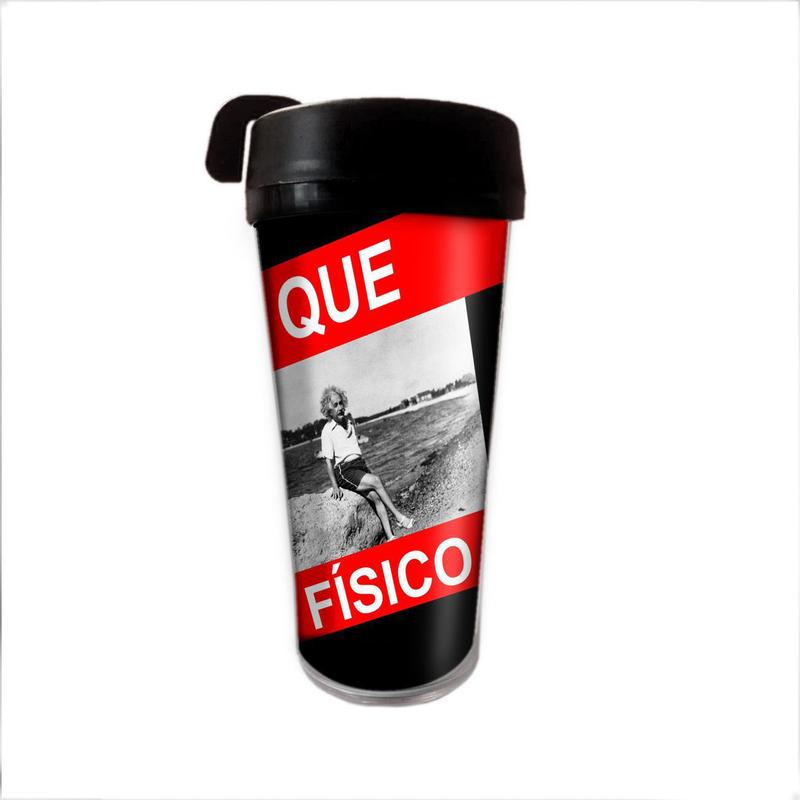 Copo Térmico 500ml Que Físico! Albert Einstein - Cogumelo Corp - Copos - Magazine Luiza
