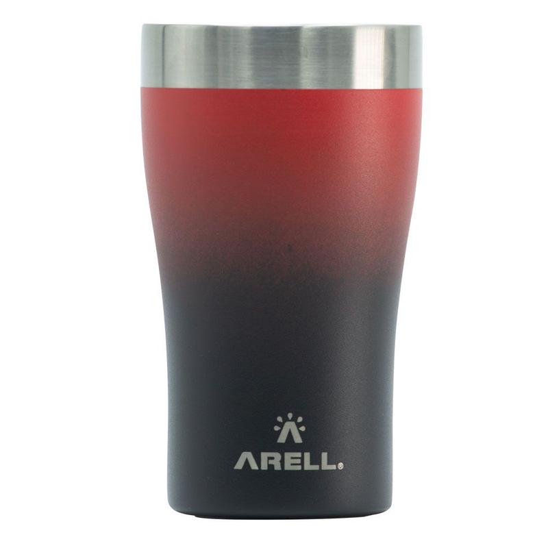 Copo Térmico Arell Vermelho Preto Red Black 500ml Isolamento a Vácuo ...