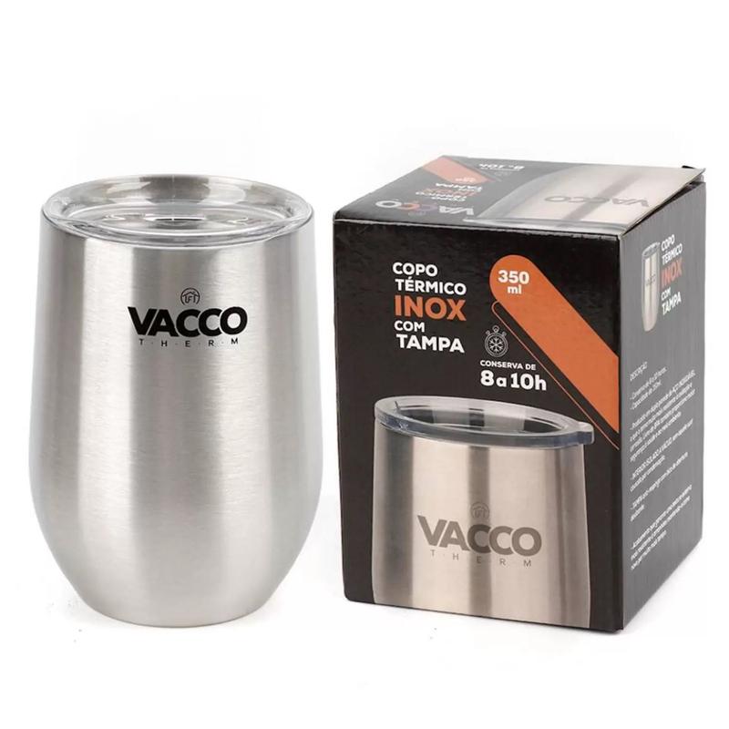 Copo Térmico com Tampa Inox 350ml Vacco - Copo de Cerveja - Magazine Luiza