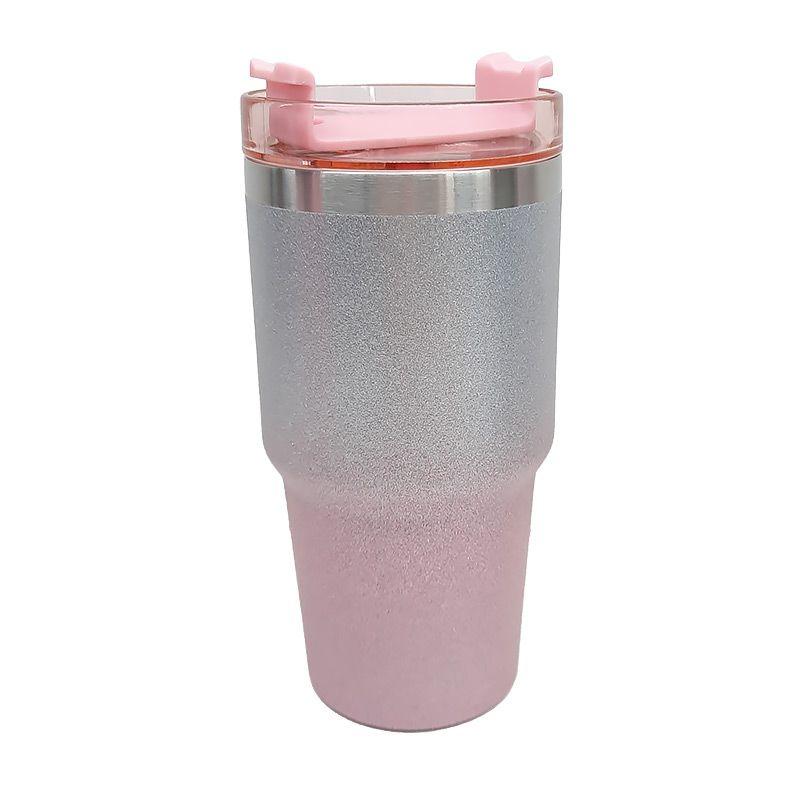 Copo Térmico Glitter 600ml Rosa CB3199 - Moment - Copos - Magazine Luiza