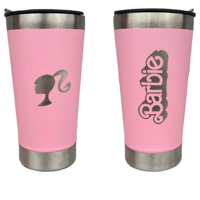 Copo Térmico Lançamento Barbie Girl Filme Cinema - Rosa Pink - Five ...