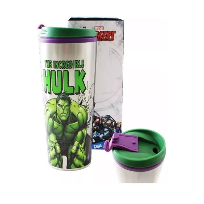 Copo Térmico Viagem Inox Marvel Hulk - 450ml - Zona Criativa - Copos ...