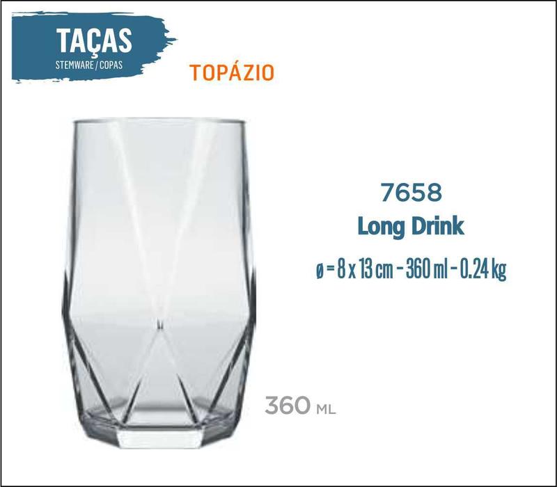 Copo Topázio 360ml - Uso Diário - Nadir Figueiredo - Copo de Água / Suco - Magazine Luiza