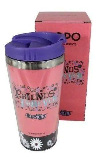 Copo Viagem Friends Forever 450ml ZC 10022531 - Zona Criativa - Copos - Magazine Luiza