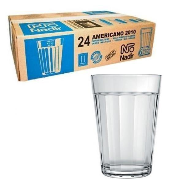 Copos de Vidro Copo Nadir Americano 190ml 24un - Copos - Magazine Luiza