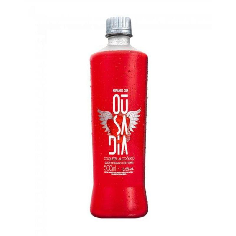 Coquetel Ousadia Alcoólico Morango 500ml - Bebida Mista - Magazine Luiza