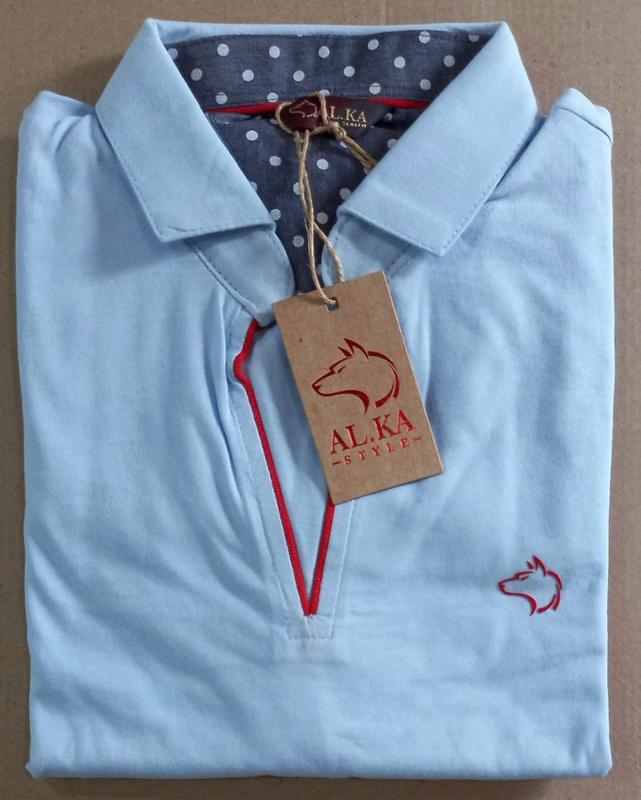 Cor: Azul bebê Polo feminina, malha, manga curta, slim fit, pé de gola ...