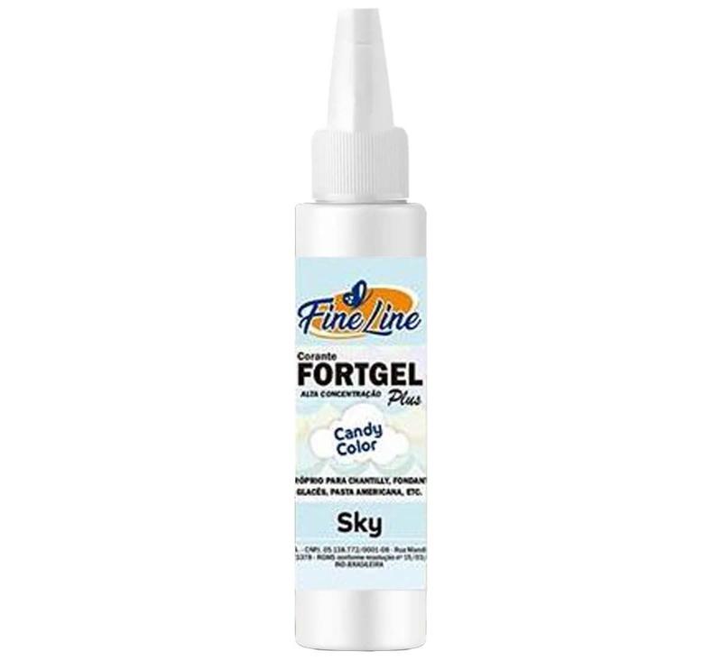 Corante em Gel Fortgel Sky 30g - Fine Line - Corante Alimentício ...