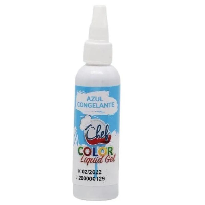 Corante Liquid Gel Azul Congelante Iceberg - 60g - Corante Alimentício ...