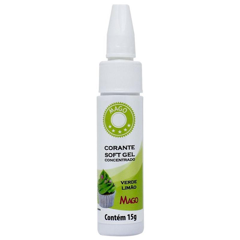 Corante Soft Gel 15g Diversas Cores - Mago - MAGO - Corante Alimentício ...