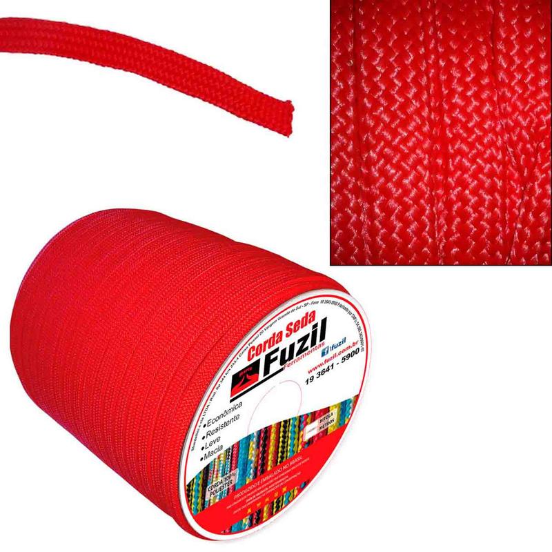 Corda Chata Vermelha 16mm 180mts - Fuzil - Corda Multiuso - Magazine Luiza