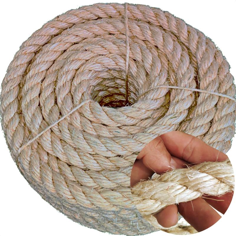 Corda de Sisal 20mm 50 metros artesanato e amarrações em geral ...