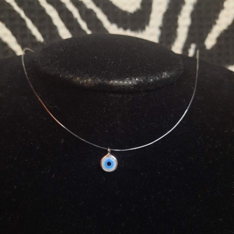 Cordão nylon olho grego 8mm em prata 52cm - TÁ DE PRATA - Colar - Magazine Luiza