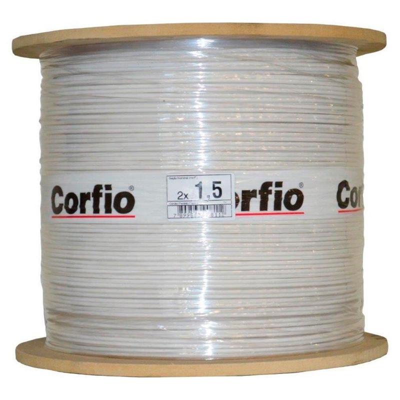 Cordão Paralelo Corfio 2x2,50mmx400m Bobina Branco - Fios e Cabos ...