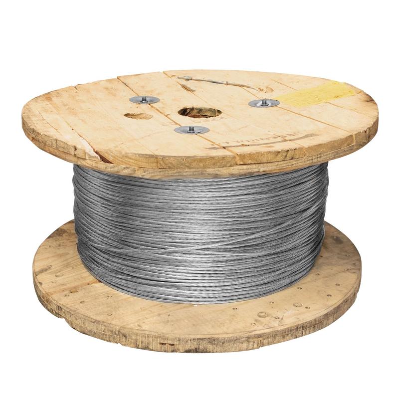 Cordoalha Galvanizada 3/16" 4,8mm Classe A 07 Fios estai esquerdo ...