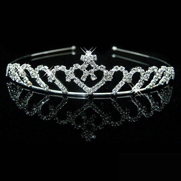 Coroa Tiara Dama Daminha Strass prata pequena infantil - DeCastro joias ...