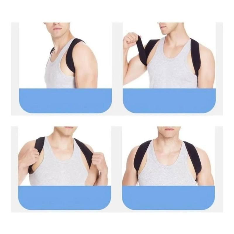 Corretor de postura unisex discreto regulável para coluna dores nas ...