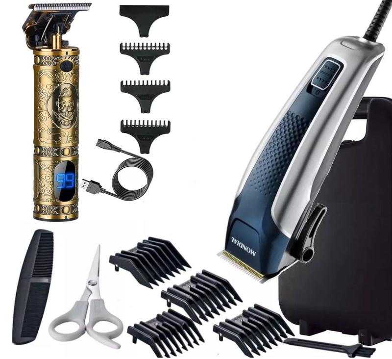Cortador De Cabelo Mondial Pro Lamina Titanium 10w Cr09 Com Maleta Aparador Acabamento Led ...