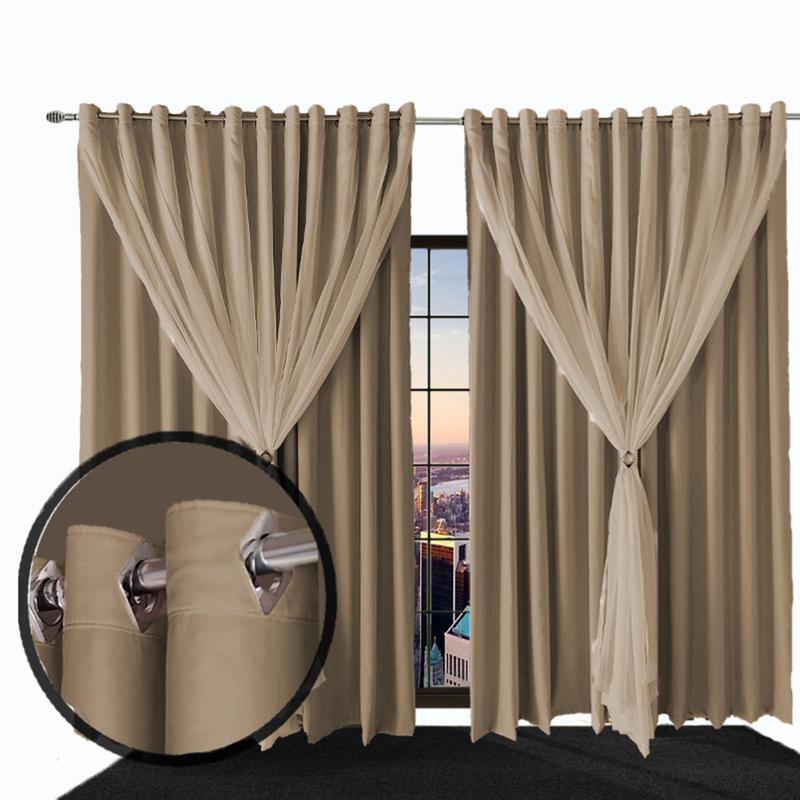 Cortina Blackout Em Tecido Ana 8x2,50 corta luz cinza - Enxovais Bravin ...