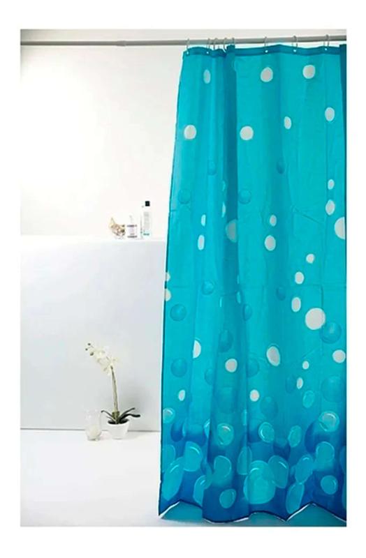 Cortina Box Poliéster 198X180cm Bolha Azul - KOMLOG - Cortinas ...