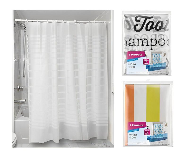 Cortina De Box 1,80x1,80mx0,8mm Renova Banheiro Lavável - Atlas ...