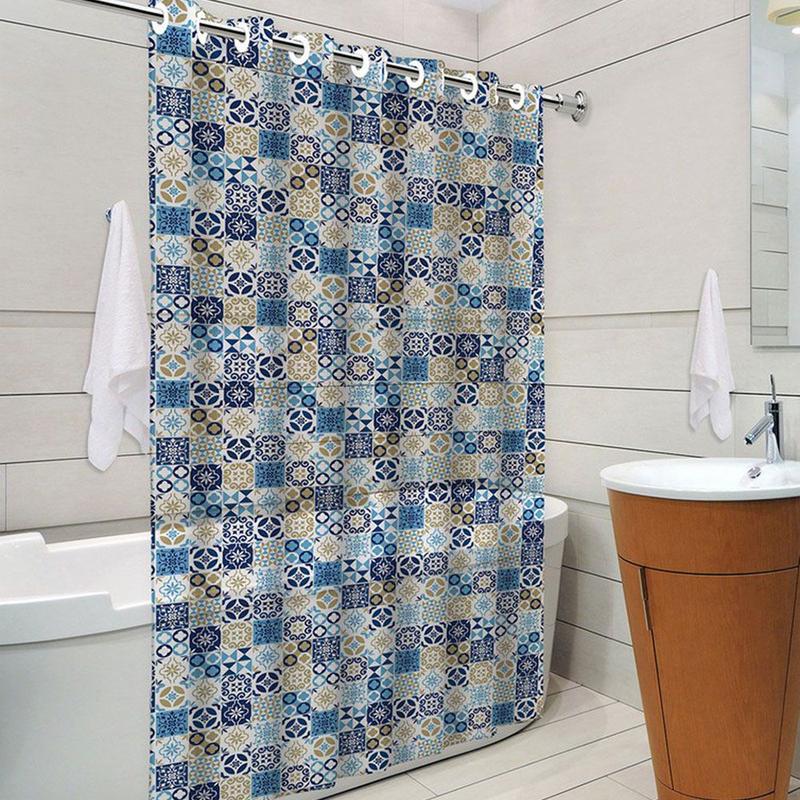 Cortina para box pvc impermeável antimofo diferente estampa lisboa ...