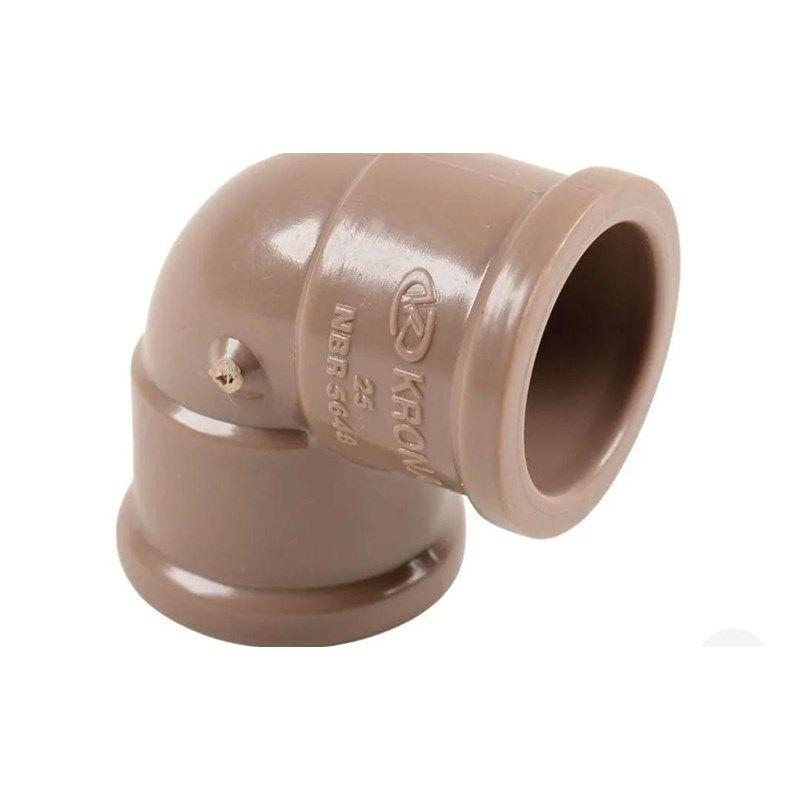 Cotovelo Joelho 3/4 90 Soldável 25mm Marrom 50 Peças Krona - Clube ...