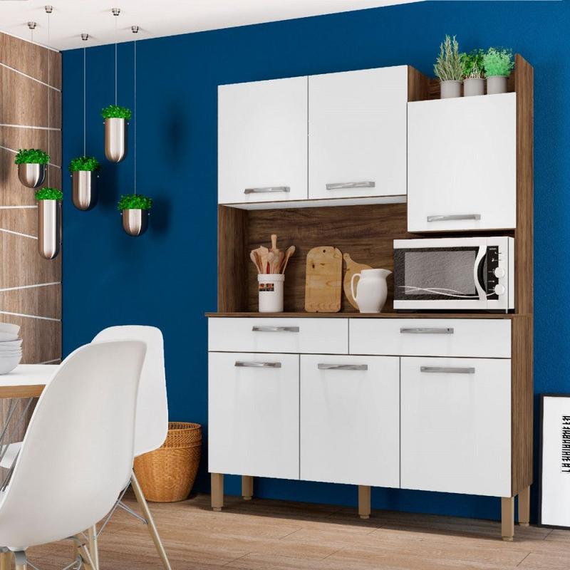 Cozinha Compacta 6 Portas 2 Gavetas Modena Kit Paraná - Kits Parana ...