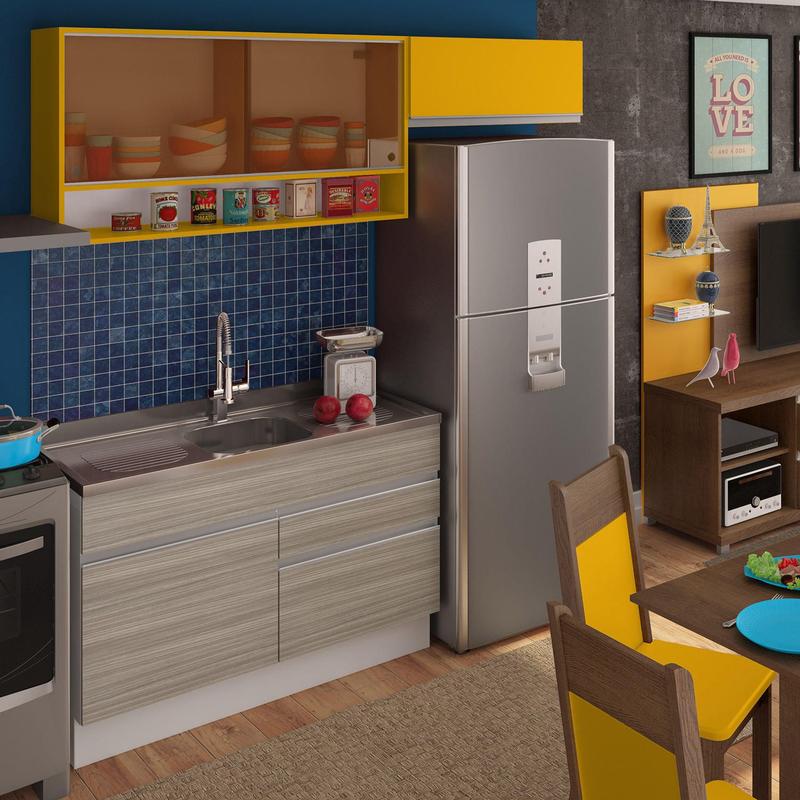 Cozinha Compacta Carol Madesa Branco/Ravena/Amarelo - Cozinha Compacta ... Cozinha Compacta Carol Madesa Branco/Ravena/Amarelo - Cozinha Compacta ...