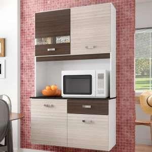 Cozinha Compacta Suspensa 4 Portas 1 Gaveta Lili - Poquema - Cozinha ...