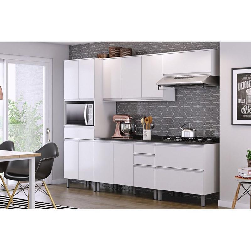 Cozinha Itatiaia Belíssima Plus 7 Peças CZ84 Branco - Cozinha Compacta ...