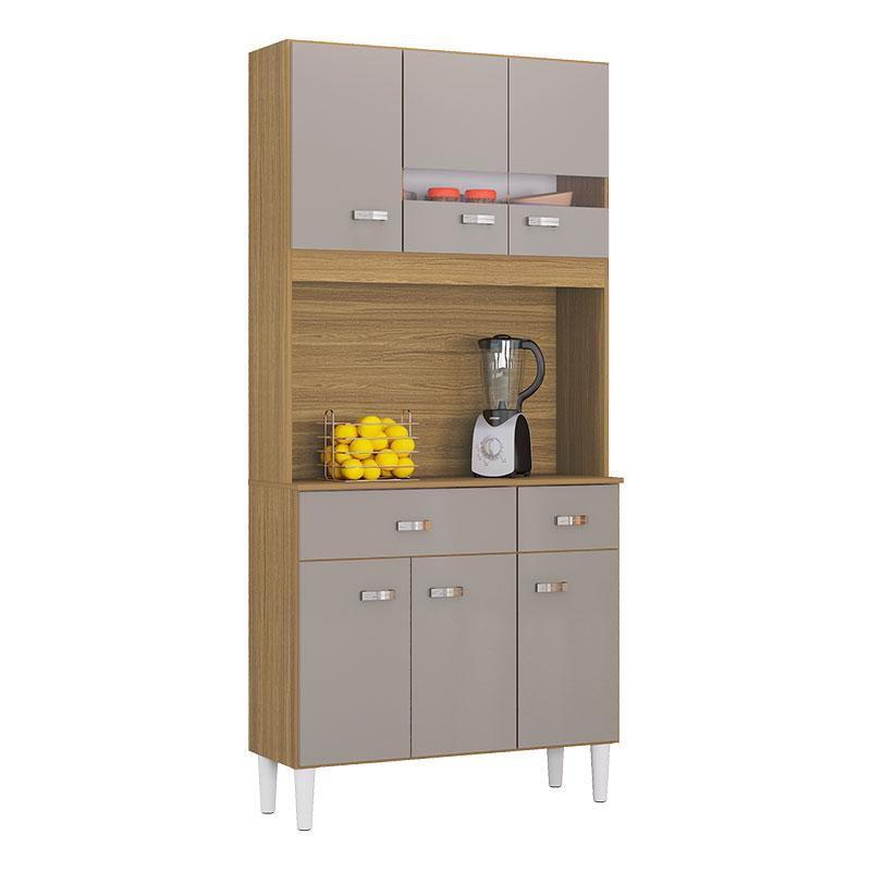 Cozinha Kit Manu 6 Portas Damasco Off White - Poquema - Poquema ...