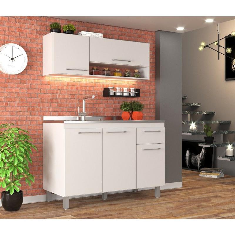 Cozinha Modulada 5 Portas 1 Gaveta sem Tampo Alana J Carvalho - Cozinha ...