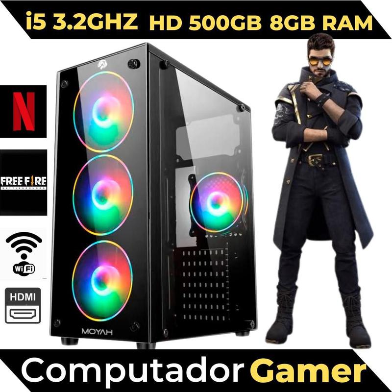CPU PC Gamer Intel Barato Core I5 8GB HD 500 GB - Desktop Gamer I5 ...