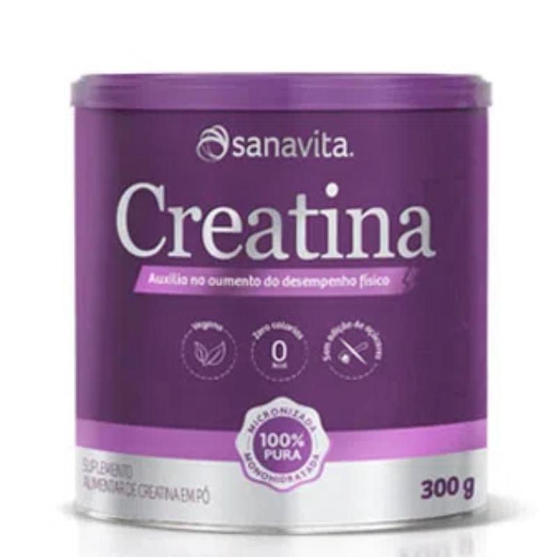 Creatina 100% Pura Monohidratada Micronizada Sanavita Vegana 300g ...