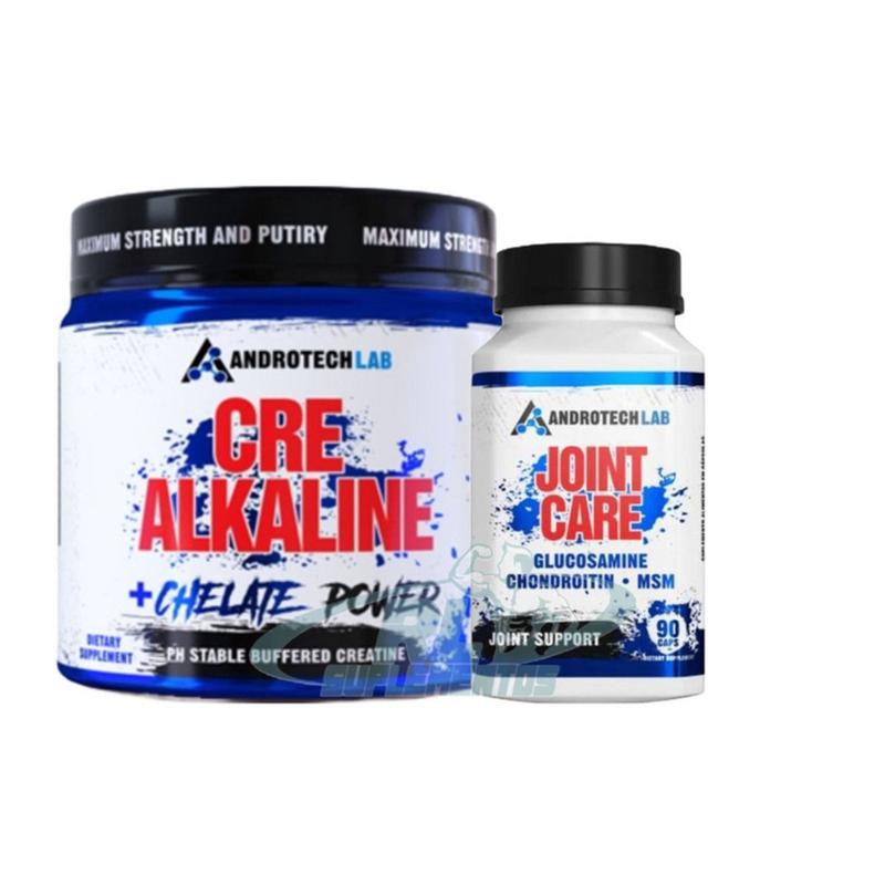 creatina crealkaline 200g androtech + joint care androtech lab - Kit de ...