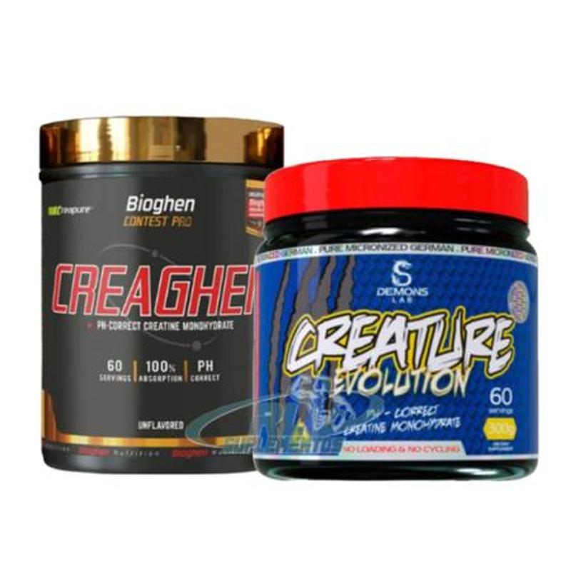 Creatina creature evolution 300g demons lab + creatina 300g creaghen ...