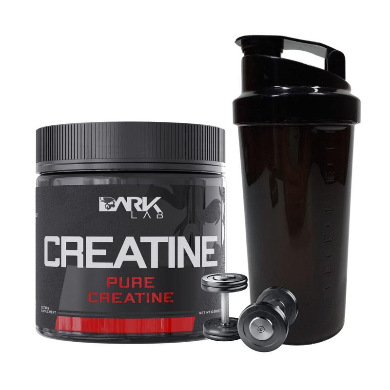 Creatina Dark Lab Premium Em Pote De 300g + Shaker Squeeze - Pré Treino ...